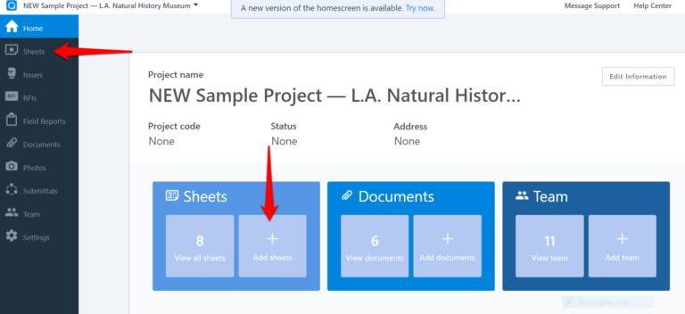 PlanGrid_Screenshot_3_Add_sheets_to_your_project - ArchSupply.com