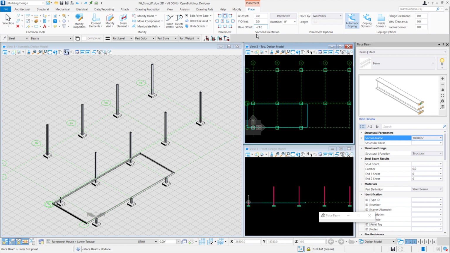 OpenBuildings CONNECT Edition - Basic Structural Modelling - Screenshot ...
