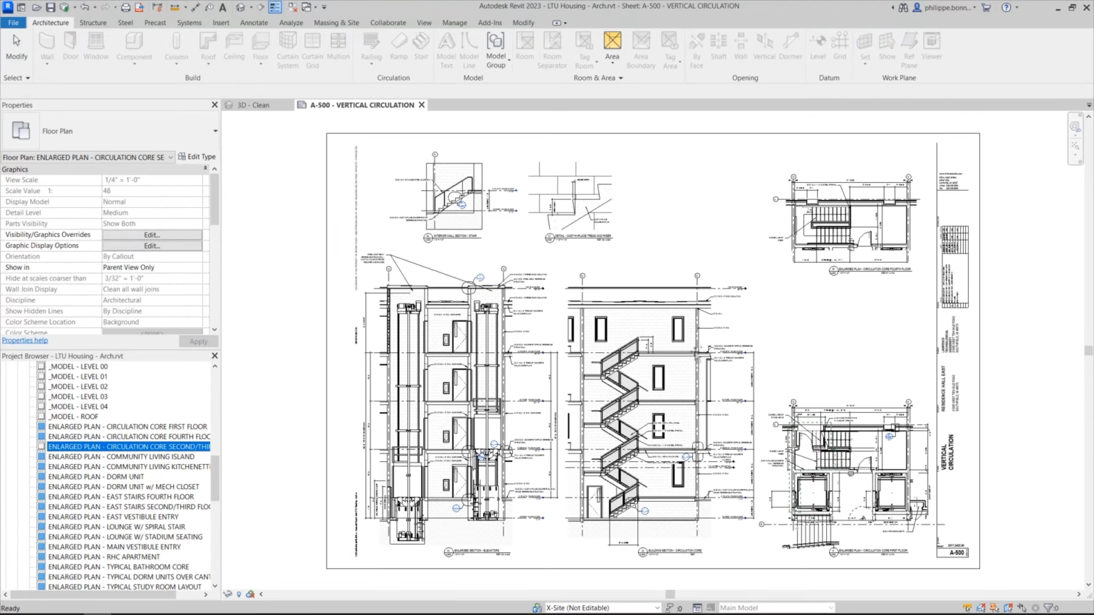 Revit_2023_Screenshot_8_Project Browser icon for views on sheets ...